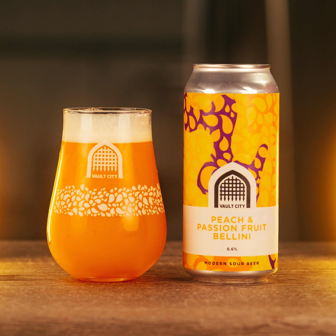 Peach & Passion Fruit Bellini - Refreshing Sour Beer – Vault City Brewing