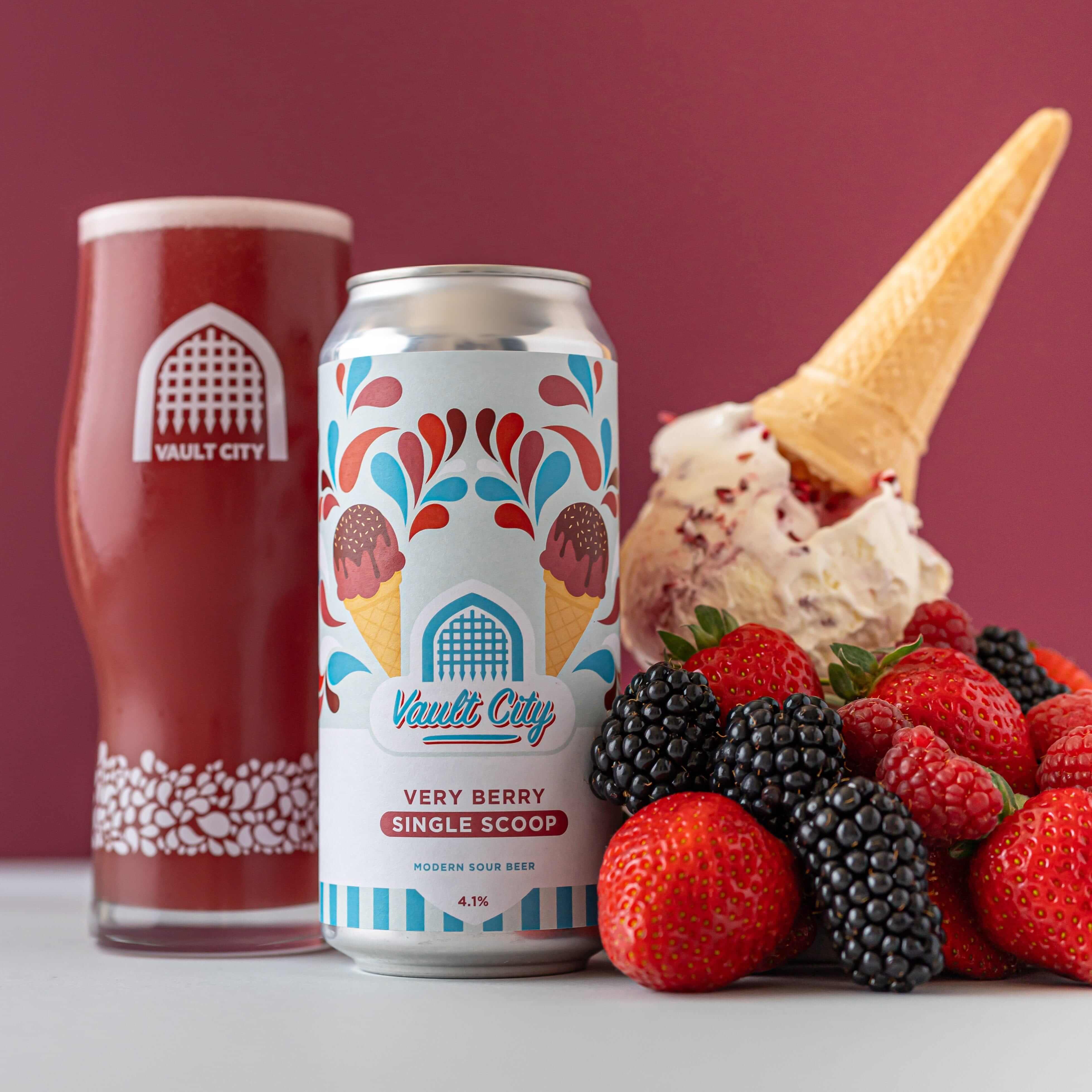Very Berry Single Scoop - Fruity & Creamy Delight – Vault City Brewing