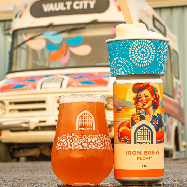 Iron Brew Float – Sweet Vanilla Ice Cream Delight – Vault City Brewing